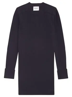 MARANT ETOILE Garner Ribbed-knit Dress - Blue