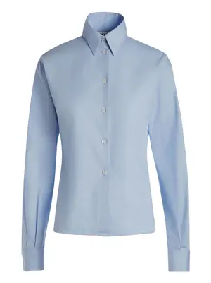 Bally Poplin Shirt - Blue