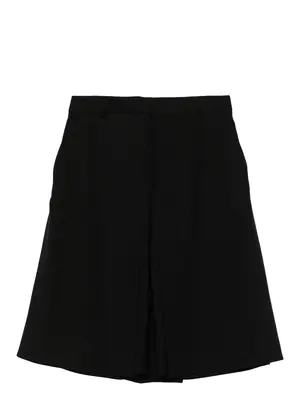 Ami Panel-detail Shorts - Black