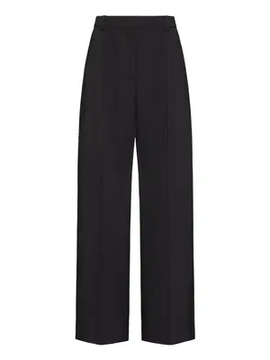Valentino Garavani Virgin Wool Trousers - Black