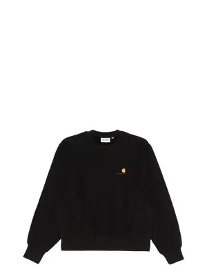 Carhartt Work In Progress American Script Sweatshirt - Black