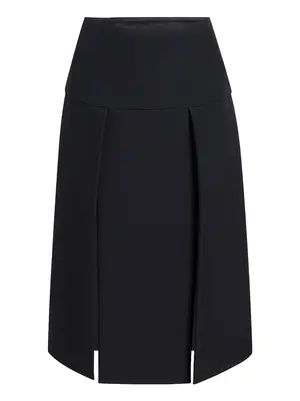 Khaite Kidd Midi Skirt - Black