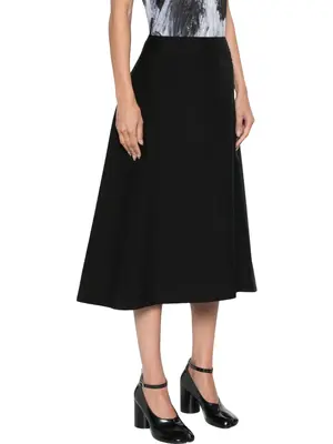 Marni Virgin-wool Midi Skirt - Black