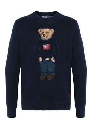Polo Ralph Lauren Flag Bear Sweater - Blue