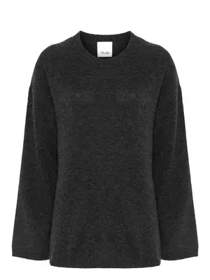 ALLUDE Cashmere Crew-neck Sweater - Grey