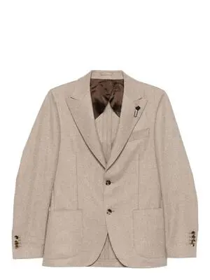 LARDINI Cashmere Blazer - Brown