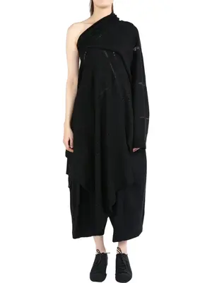 YOHJI YAMAMOTO Yohji Yamamoto Off-Shoulder Pullover