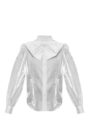 Noir Kei Ninomiya Bow Detailing Blouse - White