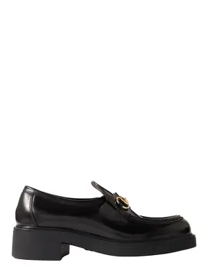 Gucci Horsebit-embellished Leather Loafers - Black