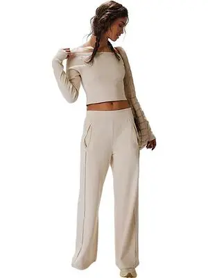 Free People Long Sleeve Set Tofu