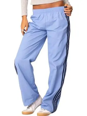 EDIKTED Nikki Striped Pants - Blue