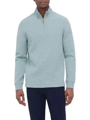Bugatchi Bugatchi Quarter-Zip Pullover Sage