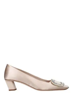 ROGER VIVIER Satin Belle Vivier 45 Pumps Pink