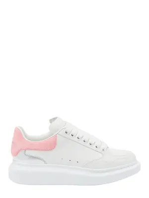 Alexander McQueen Leather Oversized Sneakers Metallic