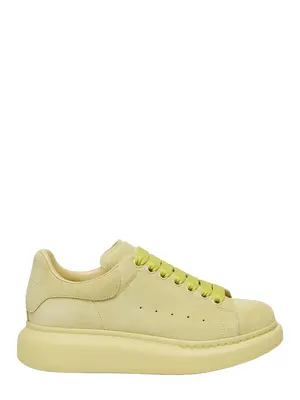 Alexander McQueen Leather Oversized Sneakers Yellow