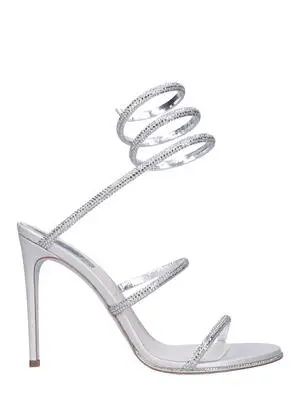 Rene Caovilla Cleo Embellished Sandals 105 - Silver