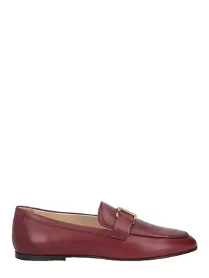 TOD'S TOD'S Leather Loafers Red