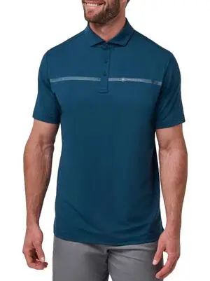 Travis Mathew Heater Pro Chest Stripe Polo - Titan