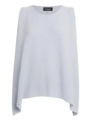 Eskandar Cashmere A-line Vest - Blue