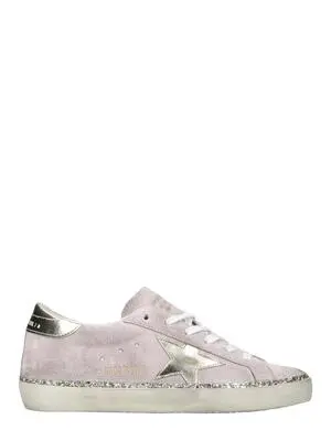 GOLDEN GOOSE Suede Super-Star Sneakers Pink