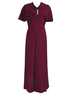 Victoria Beckham Victoria Beckham Gathered Midi Dress Red
