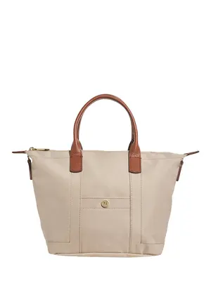 Harrods Grab Nylon Tote Bag - Neutral