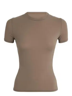 SKIMS Skims Fits Everybody Short-Sleeve T-Shirt Brown