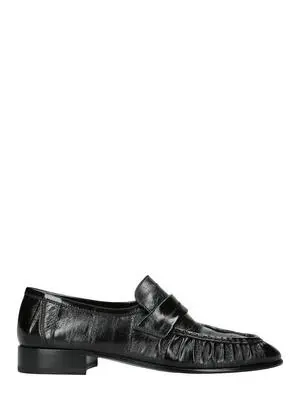 THE ROW The Row Soft Eel Loafers Black
