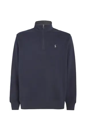 Polo Ralph Lauren Polo Ralph Lauren Quarter-Zip Sweatshirt With Embroidered Pony Navy