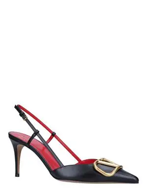 Valentino Garavani Vlogo Slingback Pumps - Black