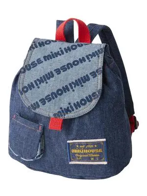 MIKI HOUSE Denim Backpack - Navy