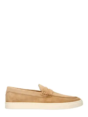 Brunello Cucinelli Brunello Cucinelli Suede Hybrid Loafers Beige