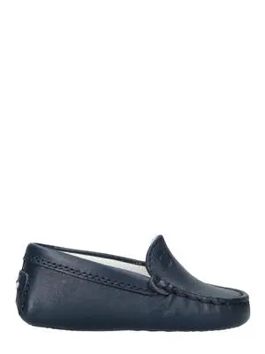 TOD'S Leather Pantofola Gommini Loafers - Navy