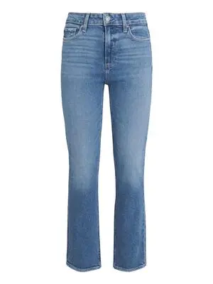 Paige Cindy High-Rise Straight Jeans Blue