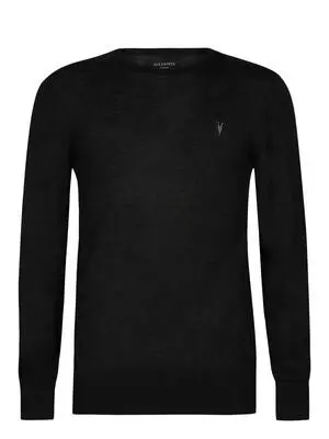 ALLSAINTS Mode Ramskull Merino Wool Sweater - Black