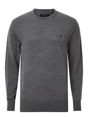 ALLSAINTS Mode Ramskull Merino Wool Sweater - Grey