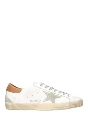GOLDEN GOOSE Leather Super-Star Sneakers Beige