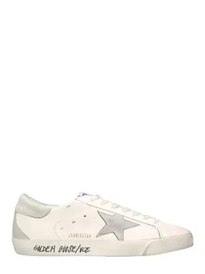 GOLDEN GOOSE Leather Super-Star Sneakers Grey