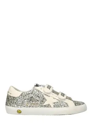 GOLDEN GOOSE Old School Glitter Sneakers - Gold