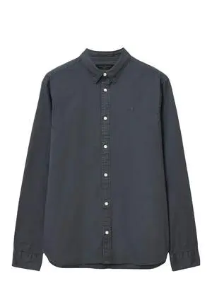 ALLSAINTS Stretch-cotton Hawthorne Shirt Blue