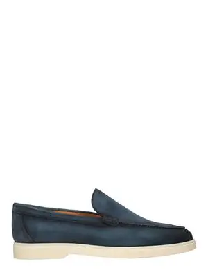 Magnanni Leather Loafers - Navy
