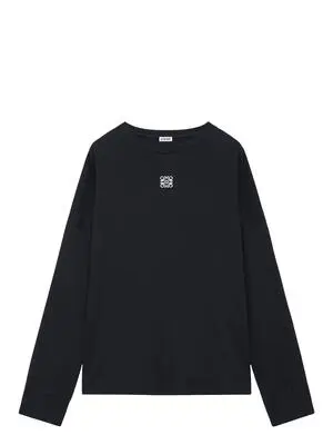 Loewe Long-sleeve Logo T-shirt - Black
