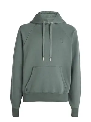 AMI Paris Ami Paris Ami De Coeur Hoodie Grey