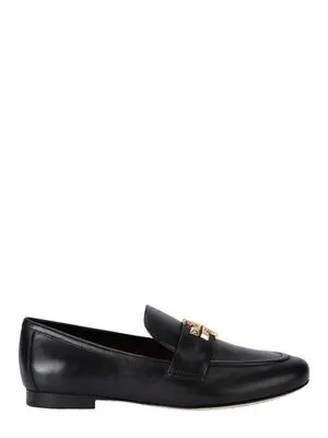 Tory Burch Leather Eleanor Loafers - Black