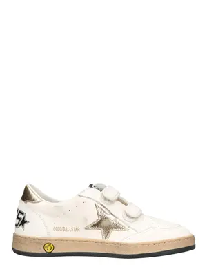 GOLDEN GOOSE Leather Ball Star Sneakers Gold
