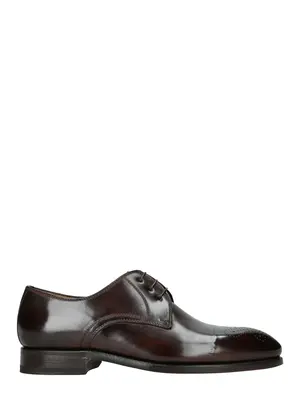 Bontoni Leather Derby Shoes - Brown