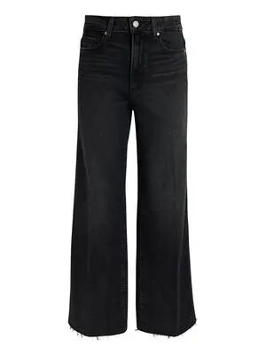 Paige Anessa Wide-Leg Jeans Black