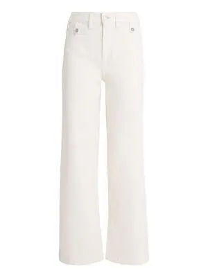 Paige Anessa Wide-Leg Jeans Ivory