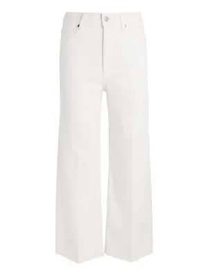 Paige Anessa Wide-Leg Jeans White