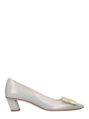 ROGER VIVIER Roger Vivier Belle Vivier Patent Leather Pumps Grey